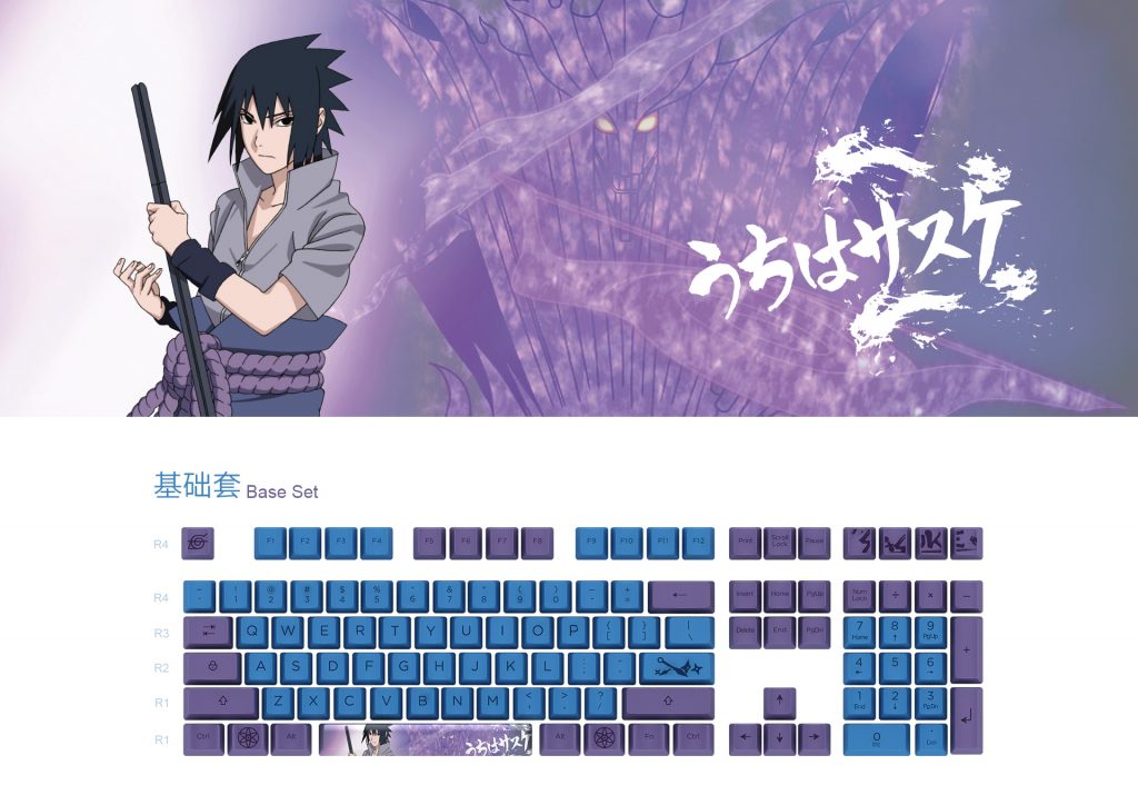 Keycap Akko Sasuke - OEM profile - Gearzone.vn