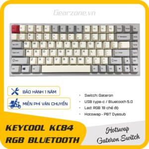 KEYCOOL KC84 RGB BLUETOOTH - HOTSWAP Gateron switch - Gearzone.vn