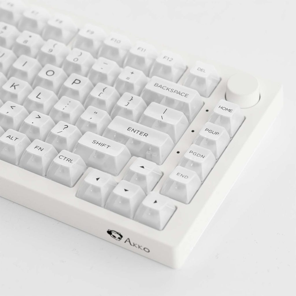 Keycap Akko White Clear ASA Fullset (155 Nút) - Gearzone.vn