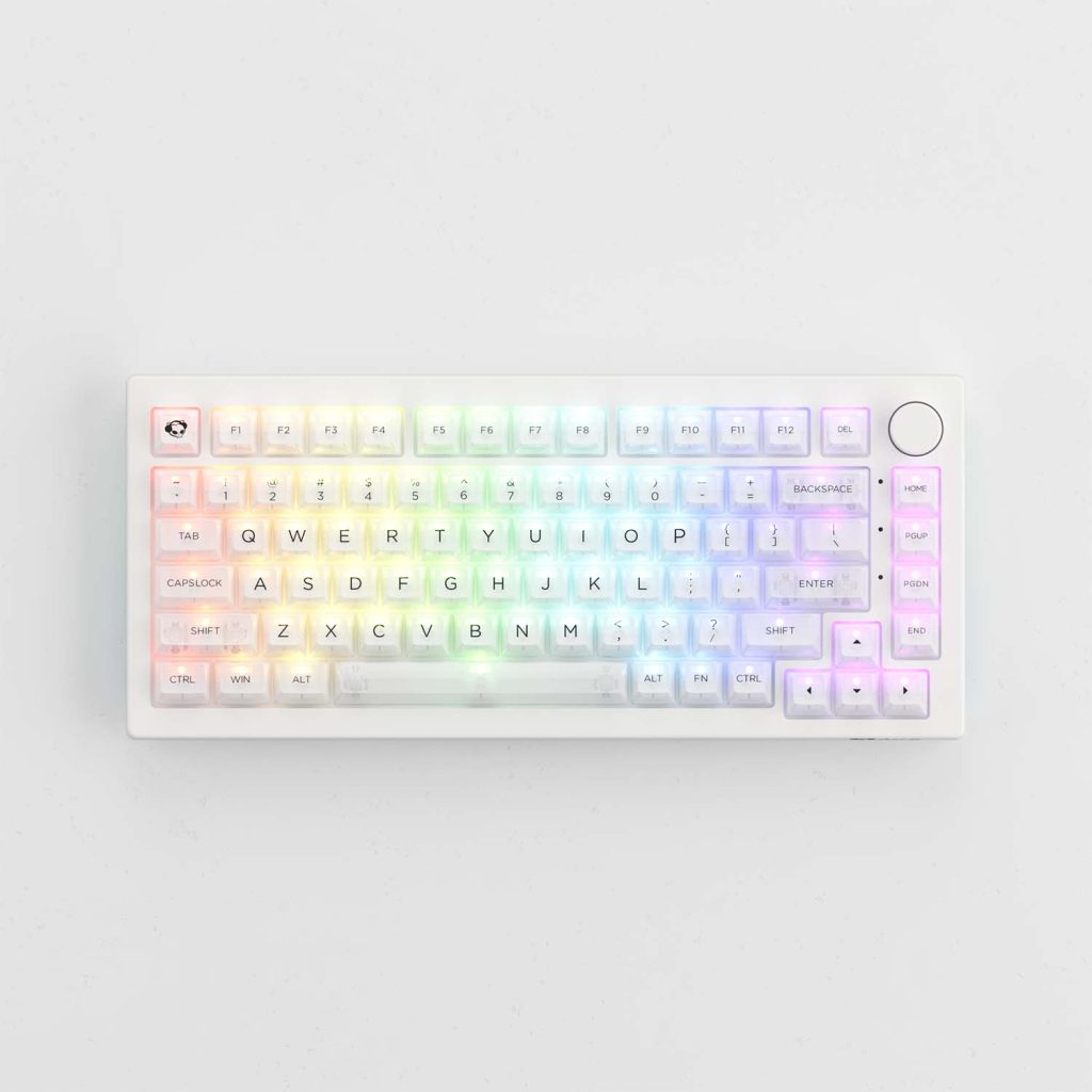 Keycap Akko White Clear ASA Fullset (155 Nút) - Gearzone.vn