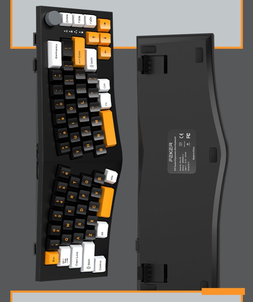 Kit Alice 80 - Feker Alice80 - Ergo Gasket 3Mode Mạch Xuôi - Gearzone.vn