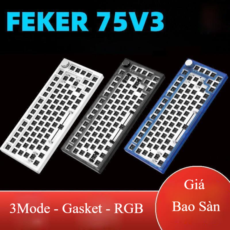 Kit Zuoya GMK67 - Mạch xuôi, 3Mode, Gasket - Gearzone.vn