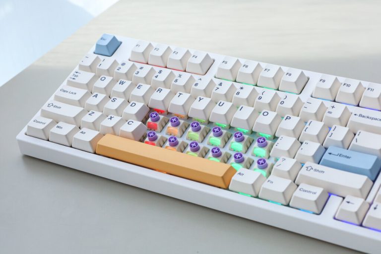 Bàn phím cơ NJ98 Keydous: Thiết kế đẹp, nhiều tính năng, giá tốt ...