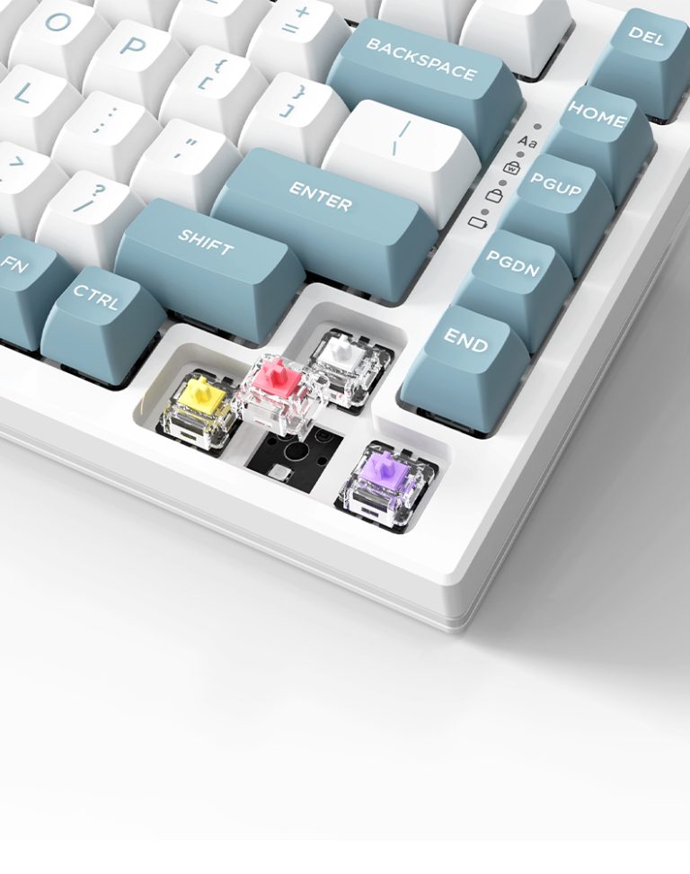 Bàn Phím Cơ Keycool Y75 - 3Mode, Mạch Xuôi, Led Viền RGB - Gearzone.vn